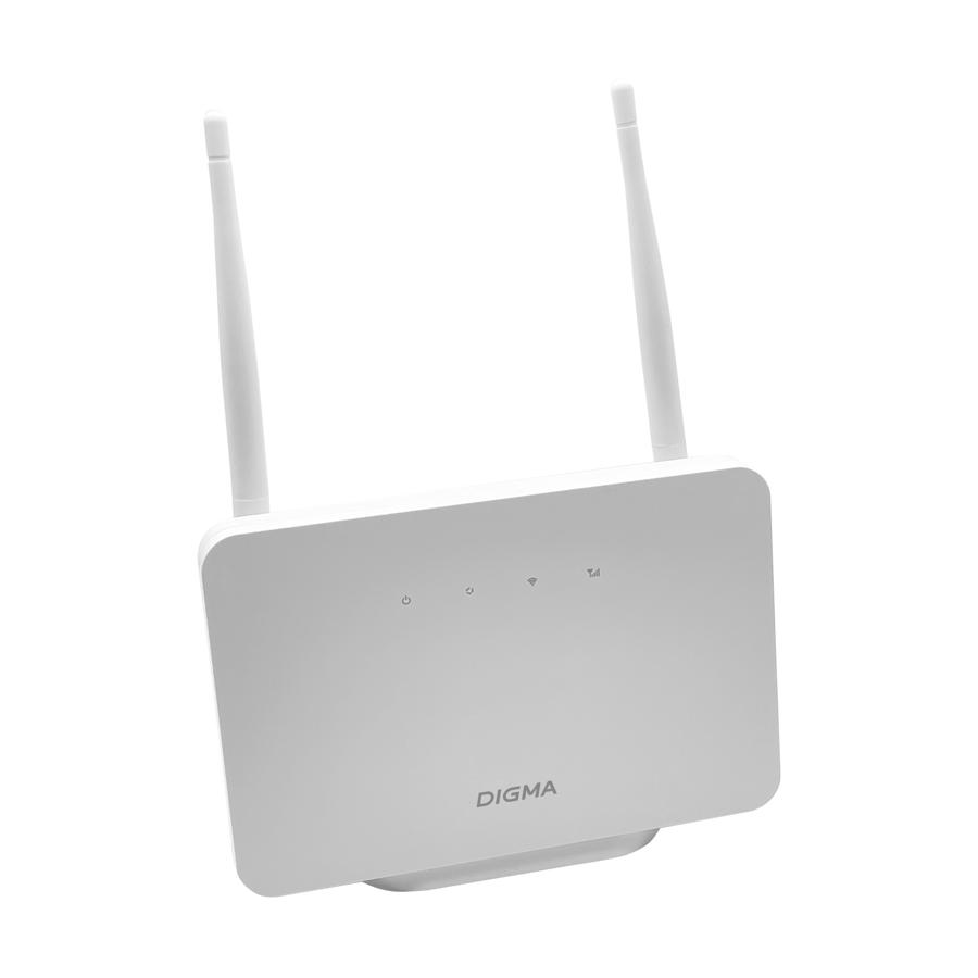 Роутер беспроводной Digma HOME (D4GHMAWH) N300 3G/4G cat.4 белый - 1387501 - купить в ...