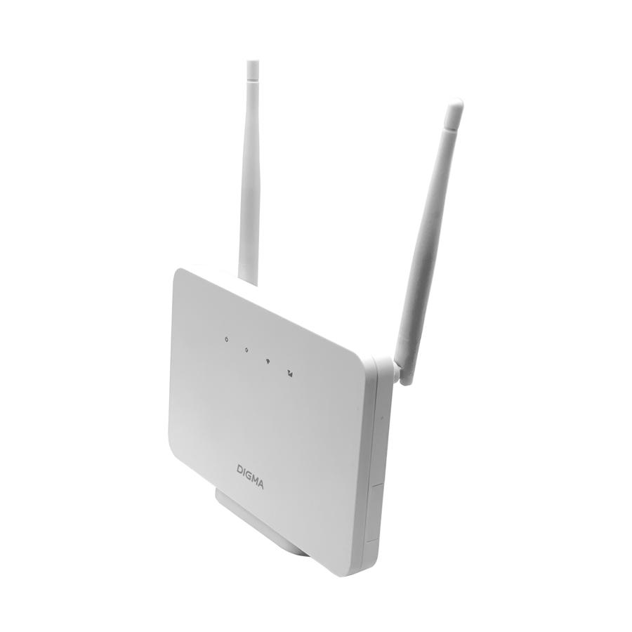 Роутер беспроводной Digma HOME (D4GHMAWH) N300 3G/4G cat.4 белый - 1387501 - купить в ...